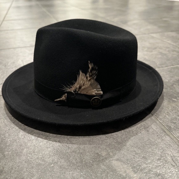 Goorin Bros | Accessories | Goorin Bros Mens Black Fedora Hat The ...